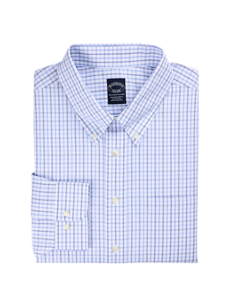 Big + Tall | Brooks Brothers Non-Iron Tattersall Check Dress Shirt | DXL